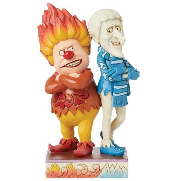 Jim Shore Heat and Snow Miser Standing Back-to-Back Figurine, 7.76 Inc ...