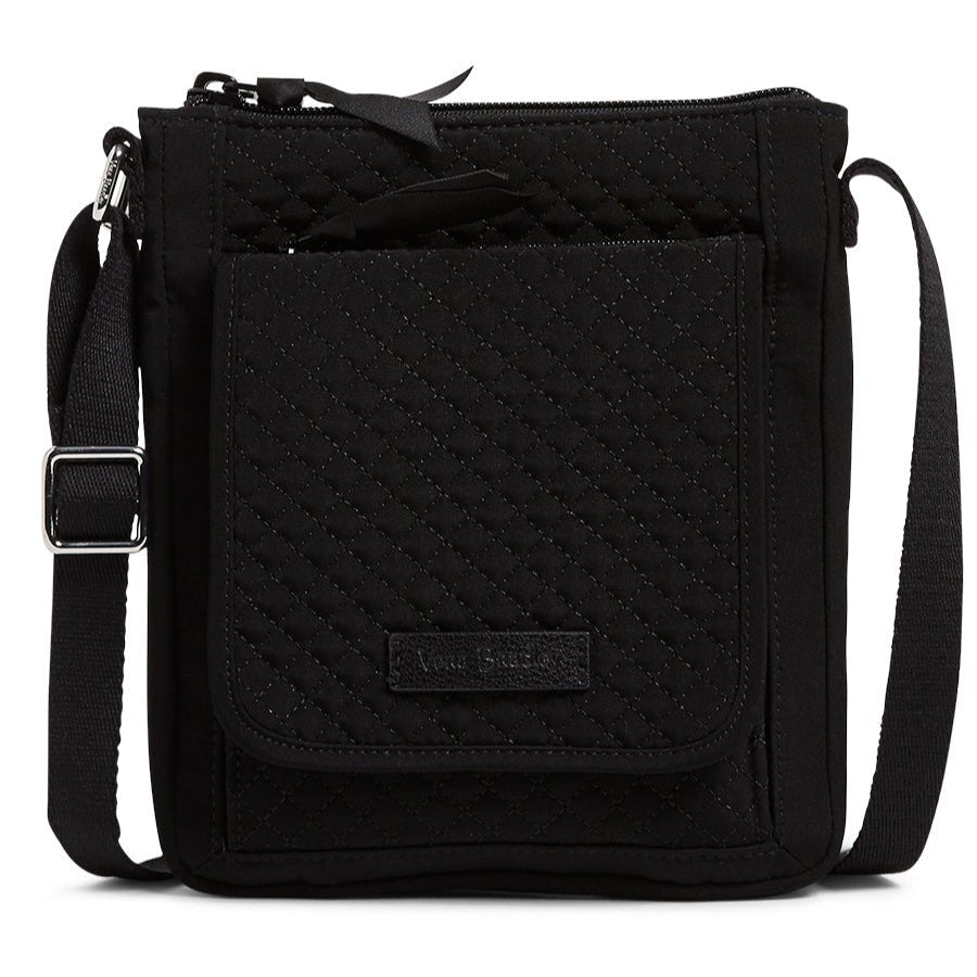 Vera Bradley Women's Microfiber RFID Mini Hipster Classic Black ...